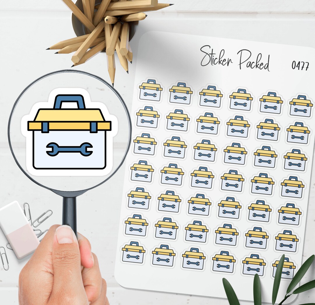 Tool Box Planner Sticker Tool Box Icon Sticker Tool Box - Etsy