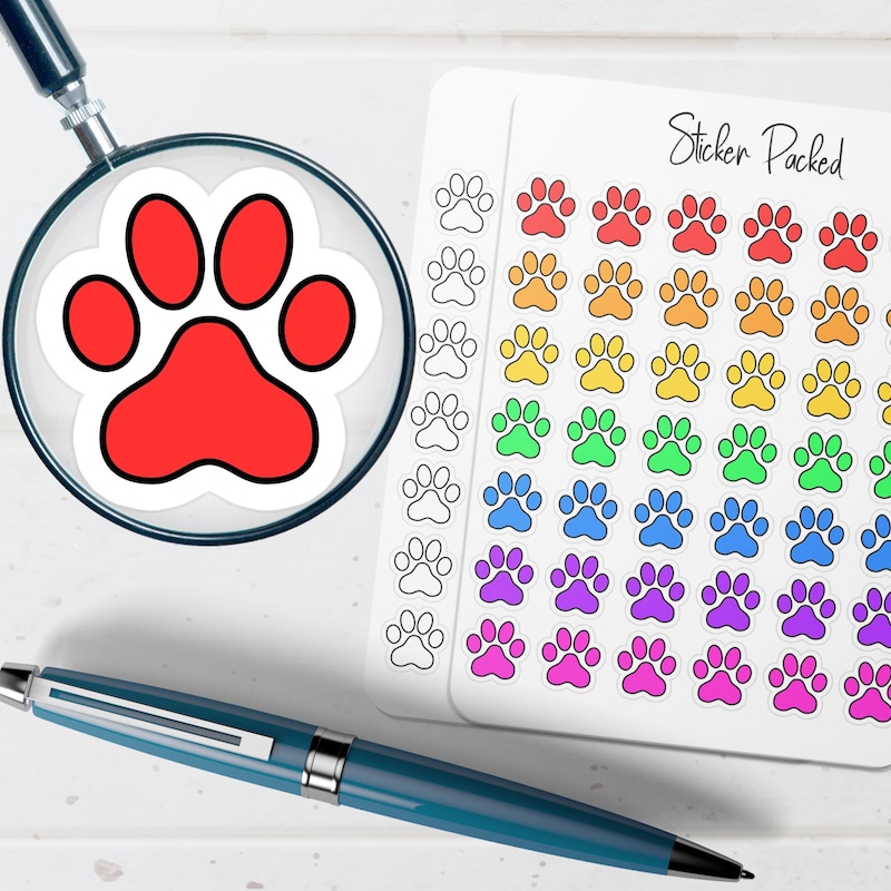 Paw Print Calendar - Etsy