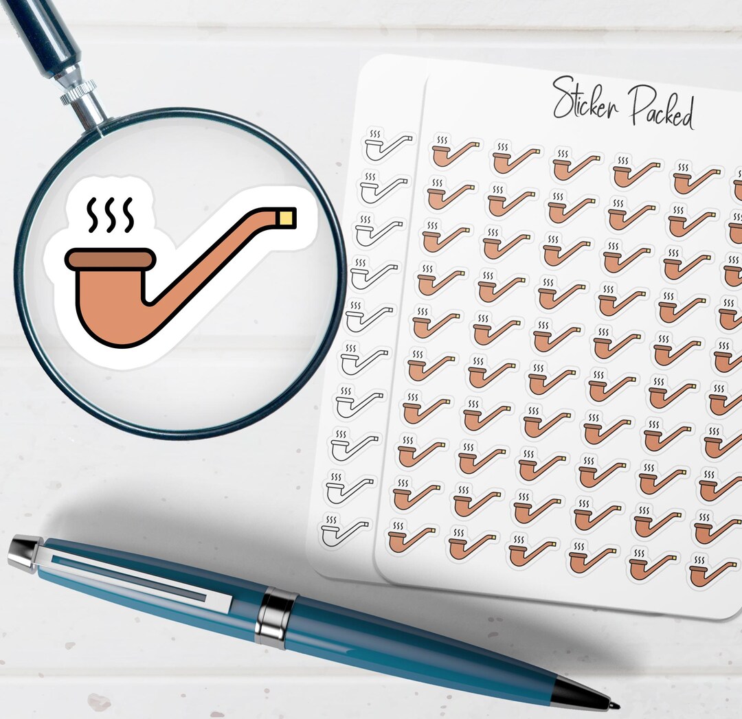 Smoking Pipe Planner Sticker Smoking Pipe Icon Sticker Smoking Pipe Sticker - Etsy
