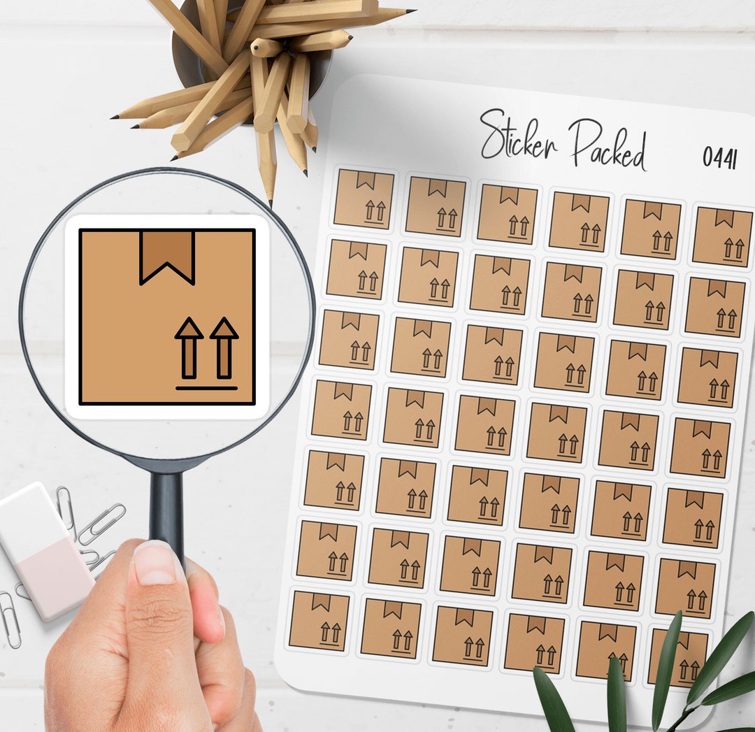 Parcel Planner Sticker Parcel Icon Sticker Parcel Sticker - Etsy