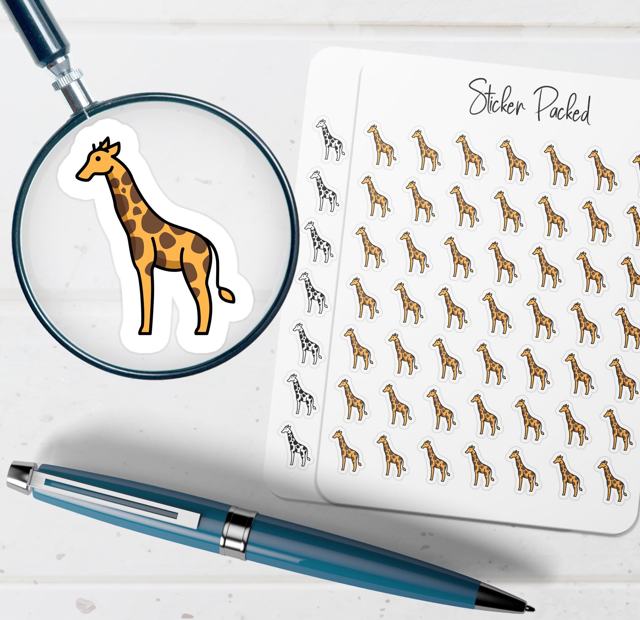 Giraffe Planner Sticker Giraffe Icon Sticker Giraffe Sticker - Etsy