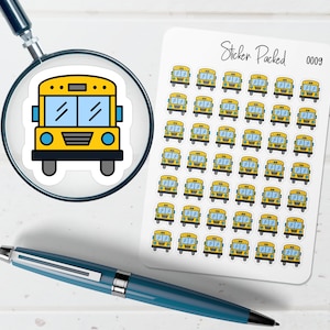 Bus Stickers School Bus Planner Stickers Transportation Stickers for ...
