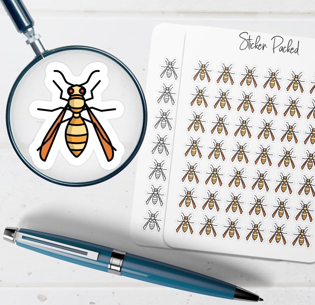 Wasp Planner Sticker Wasp Icon Sticker Wasp Sticker Insect Planner ...