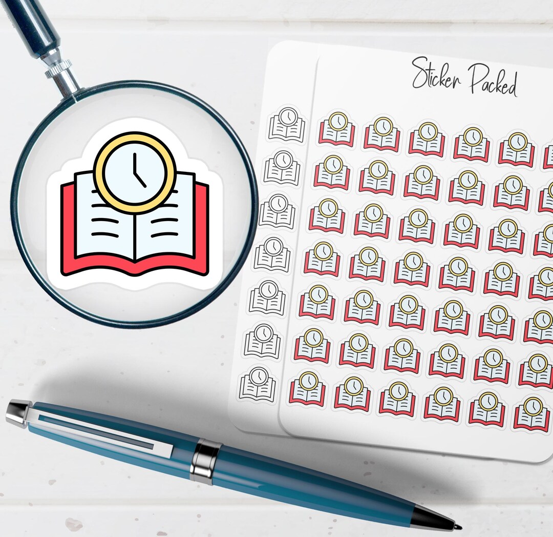 Time to Study Planner Sticker Time to Study Icon Sticker Time to Study ...