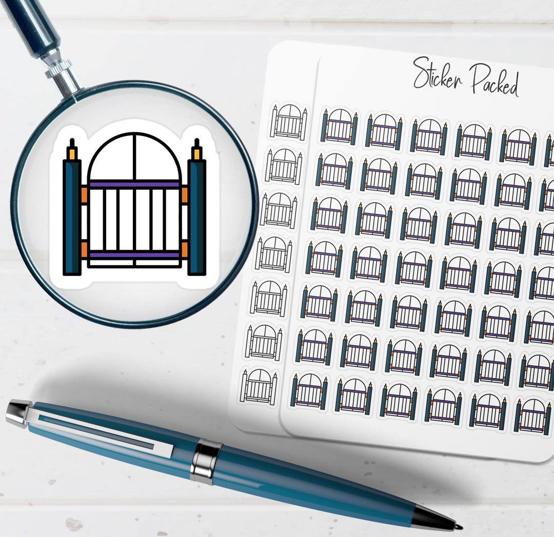 Gate Planner Sticker Gate Icon Sticker Gate Sticker Halloween Planner ...