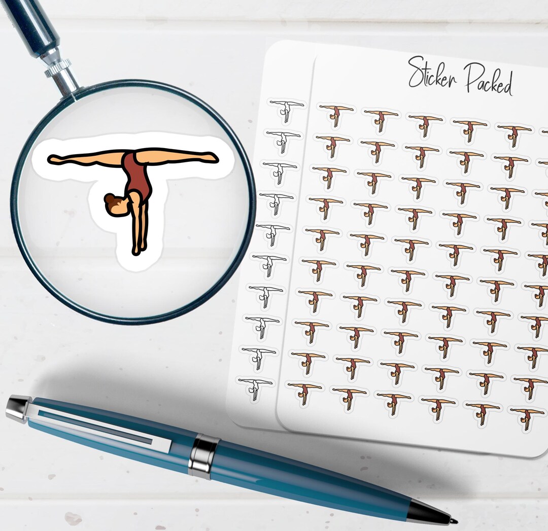 Gymnastics Planner Sticker Gymnastics Icon Sticker Gymnastics Sticker ...