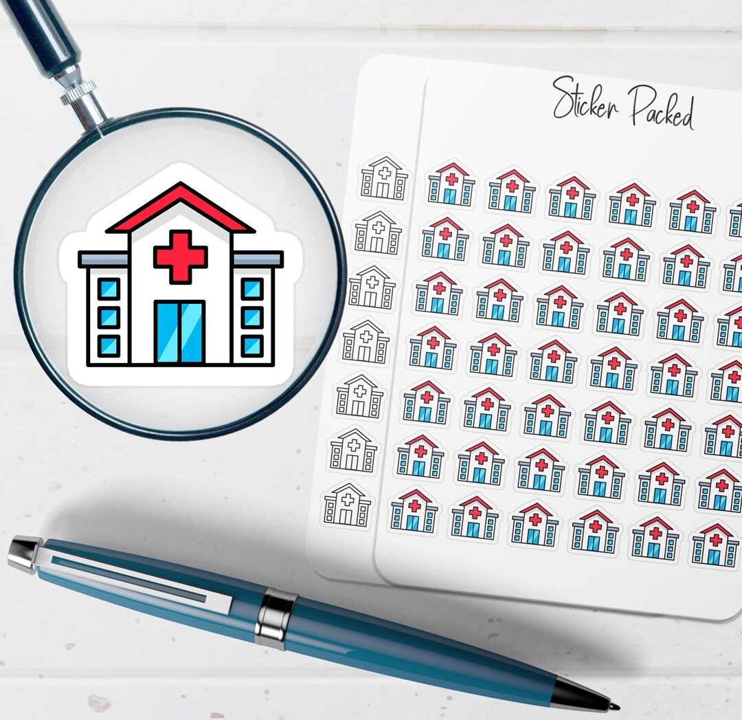 Clinic Planner Sticker Clinic Icon Sticker Clinic Sticker - Etsy