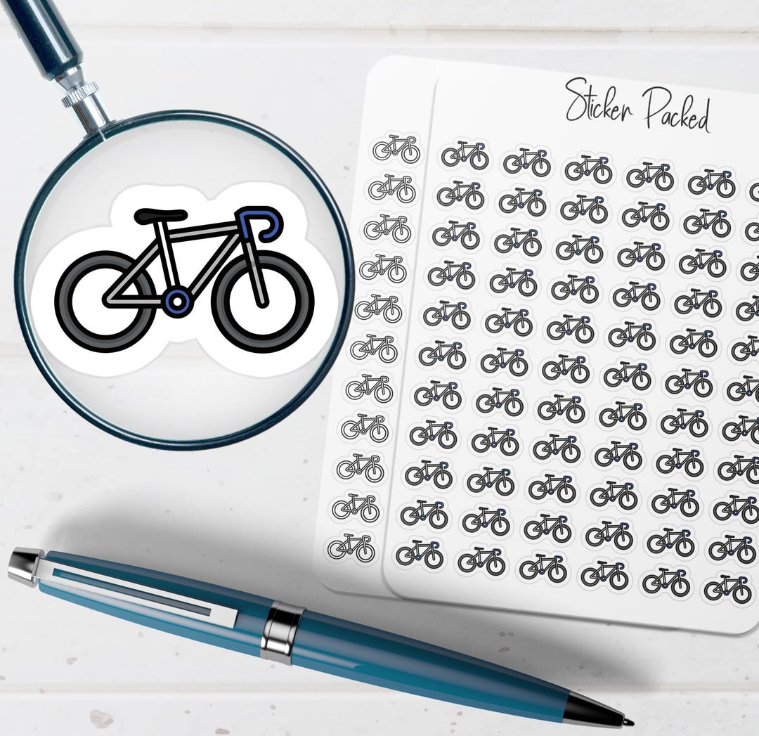 Mountain Bike Planner Sticker Mountain Bike Icon Sticker Mountain Bike ...