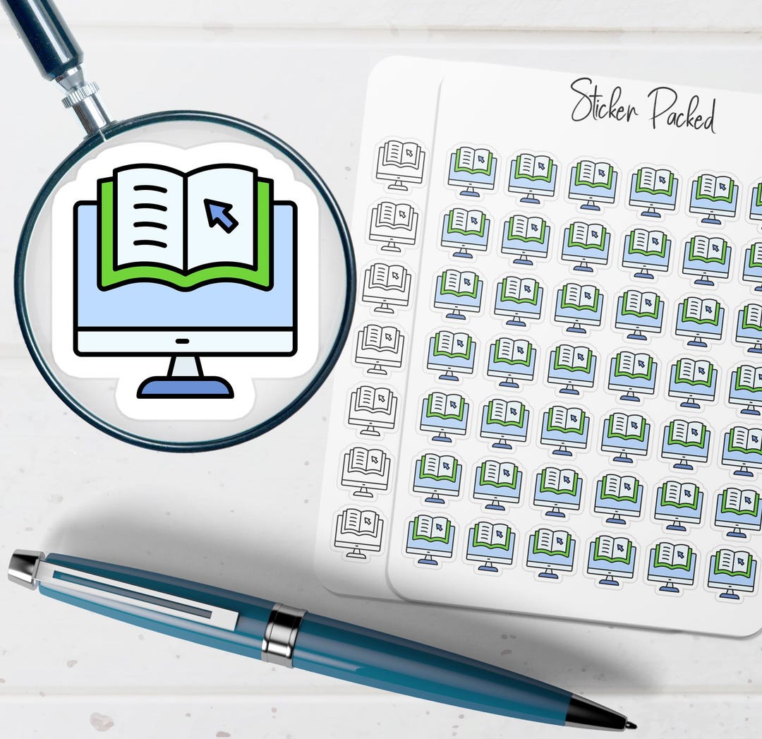 Online Learning Planner Sticker Online Learning Icon Sticker Online ...