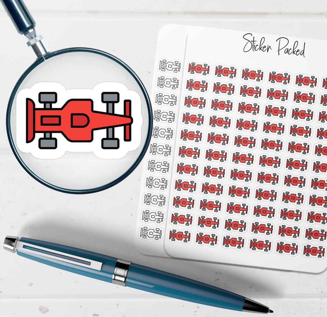Formula One Planner Sticker Formula One Icon Sticker Formula One ...