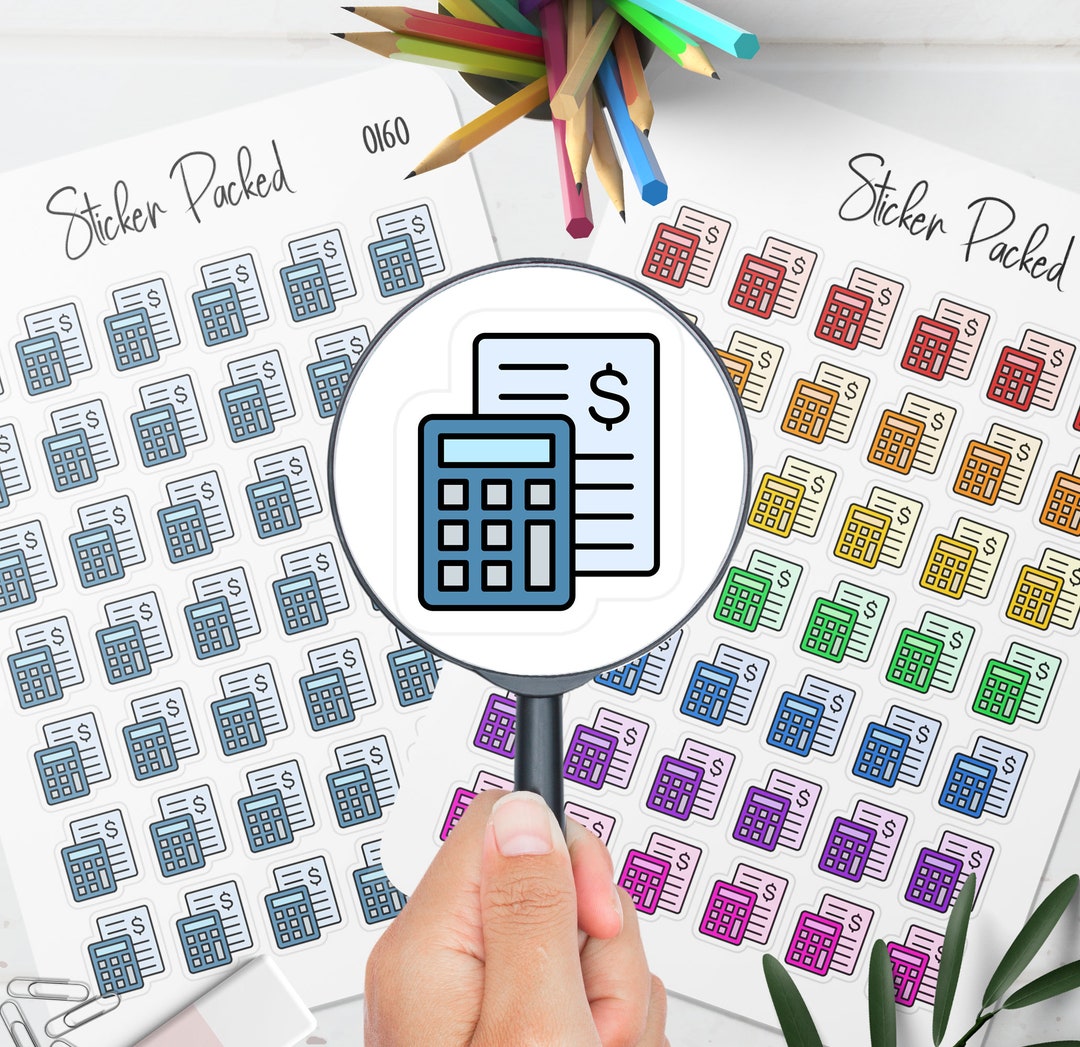 Budgeting Planner Sticker Budgeting Icon Sticker Budgeting Sticker - Etsy