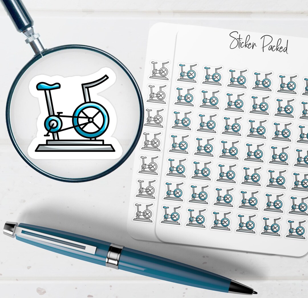 Spin Bike Planner Sticker Spin Bike Icon Sticker Spin Bike Sticker - Etsy