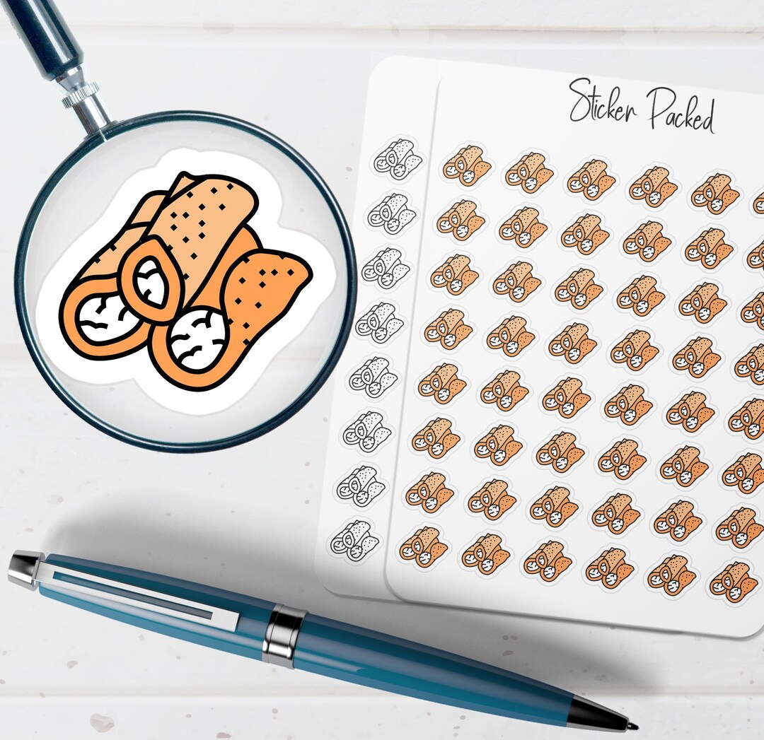 Cannoli Planner Sticker Cannoli Icon Sticker Cannoli Sticker - Etsy