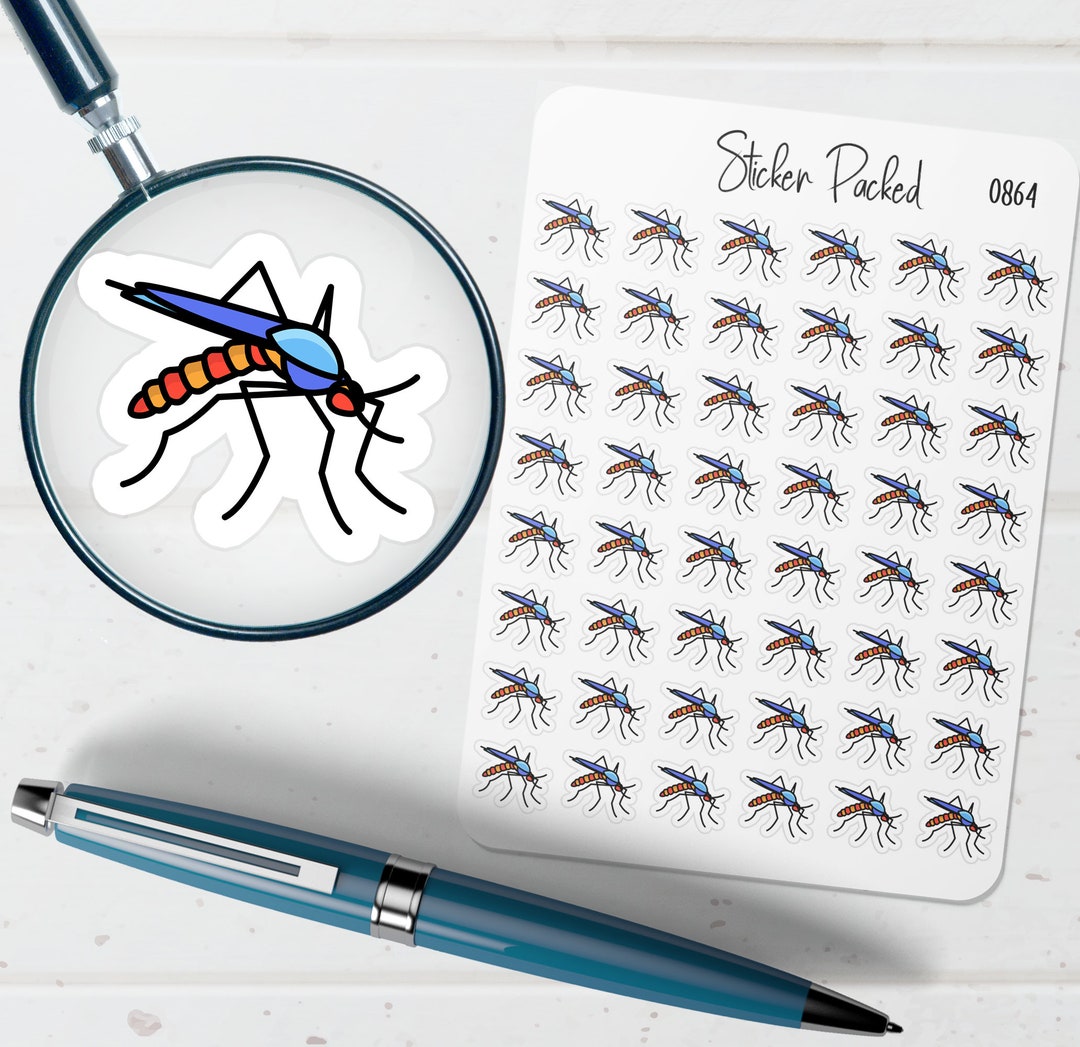 Mosquito Planner Sticker Mosquito Icon Sticker Mosquito Sticker Insect ...