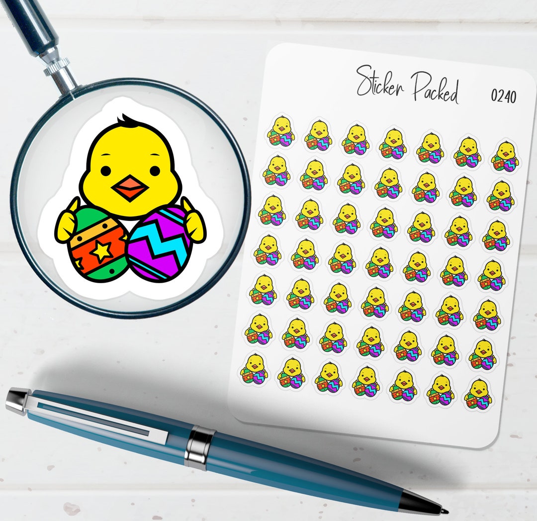 Easter Chick Planner Sticker Easter Chick Icon Sticker Easter Chick ...