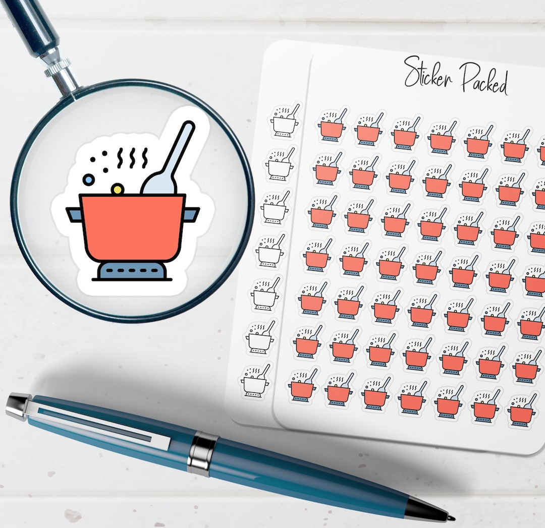 Cooking Planner Sticker Cooking Icon Sticker Cooking Sticker - Etsy