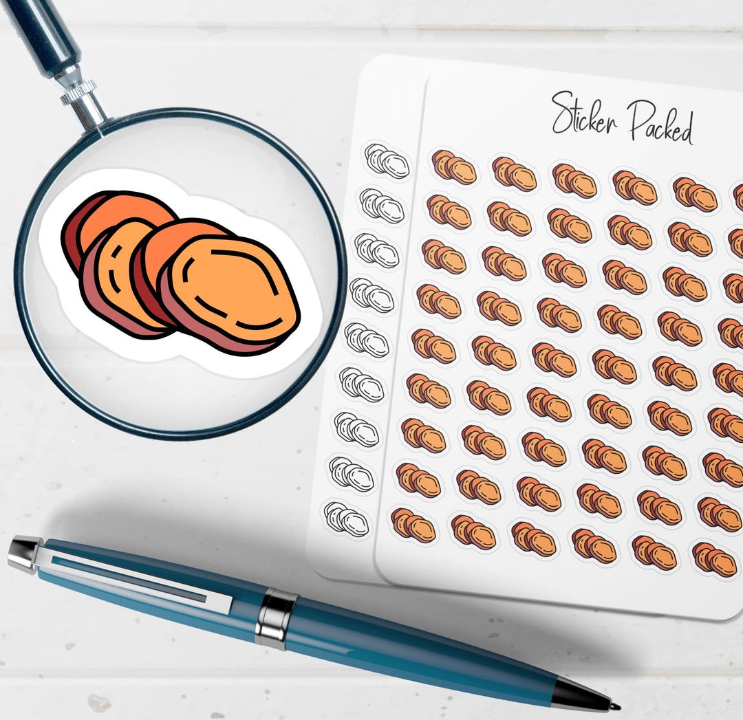 Sliced Sweet Potatos Planner Sticker Sliced Sweet Potatos Icon Sticker ...