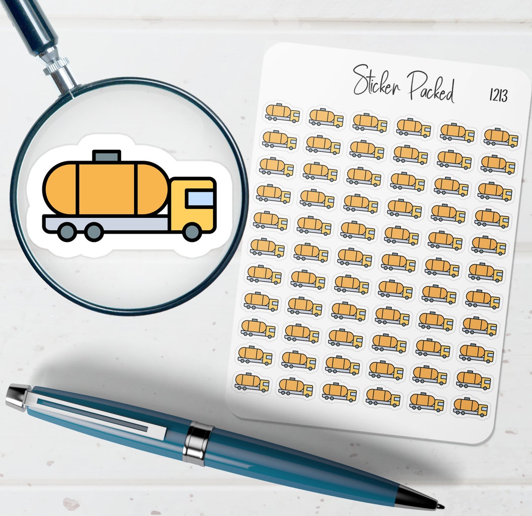Tanker Truck Planner Sticker Tanker Truck Icon Sticker Tanker Truck ...