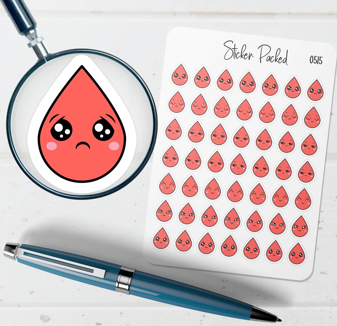 Period Tracker Planner Sticker Period Tracker Icon Sticker Period ...