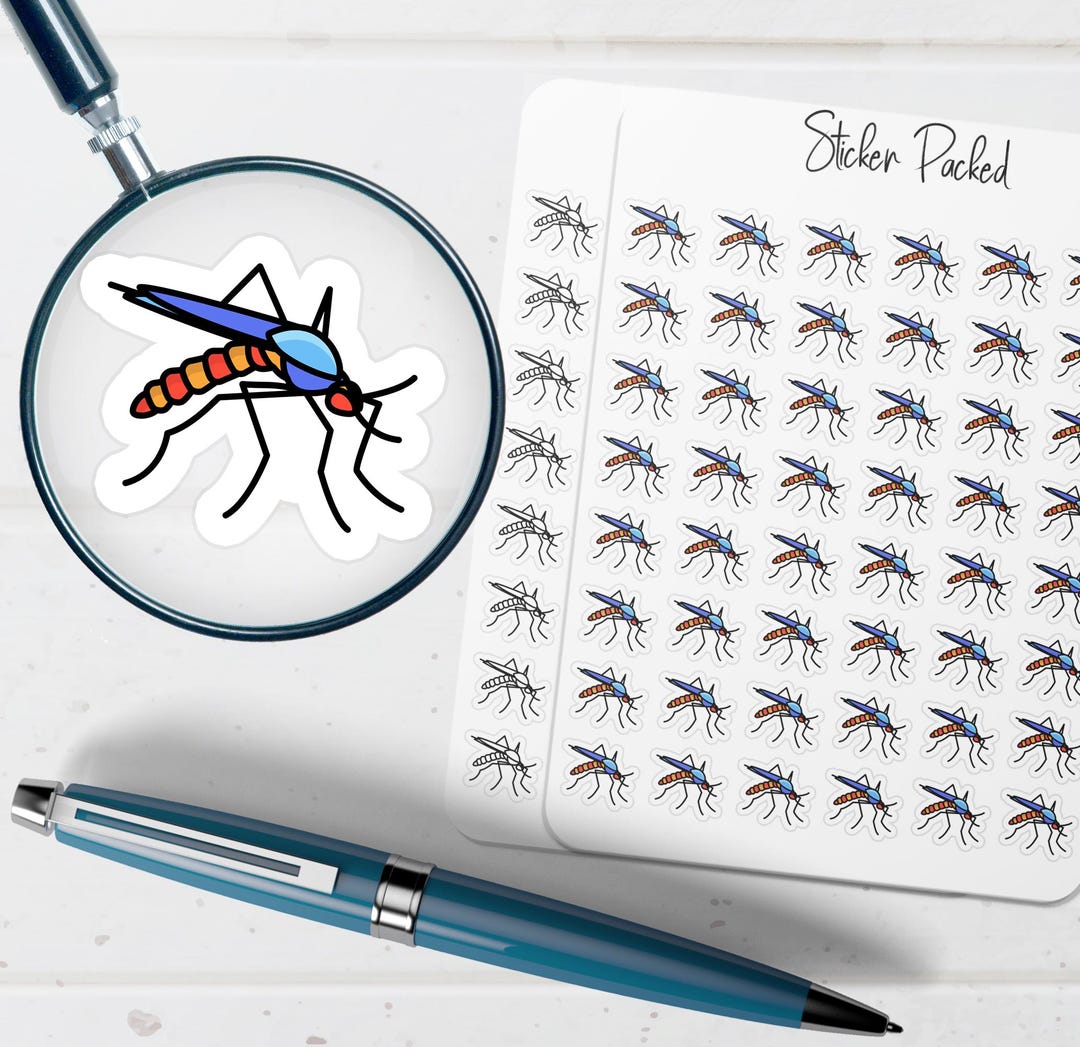 Mosquito Planner Sticker Mosquito Icon Sticker Mosquito Sticker Insect ...