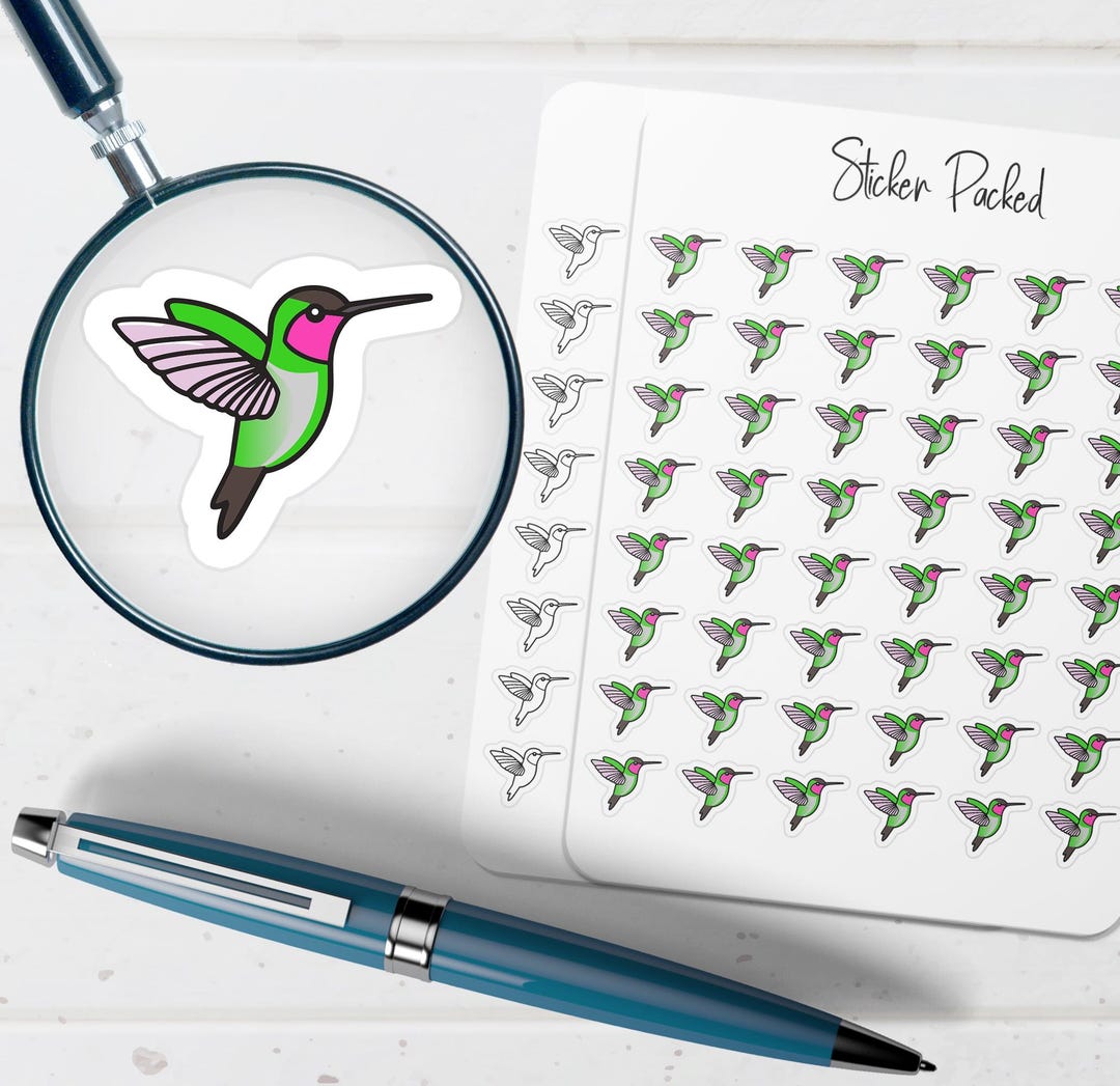 Hummingbird Planner Sticker Hummingbird Icon Sticker Hummingbird ...