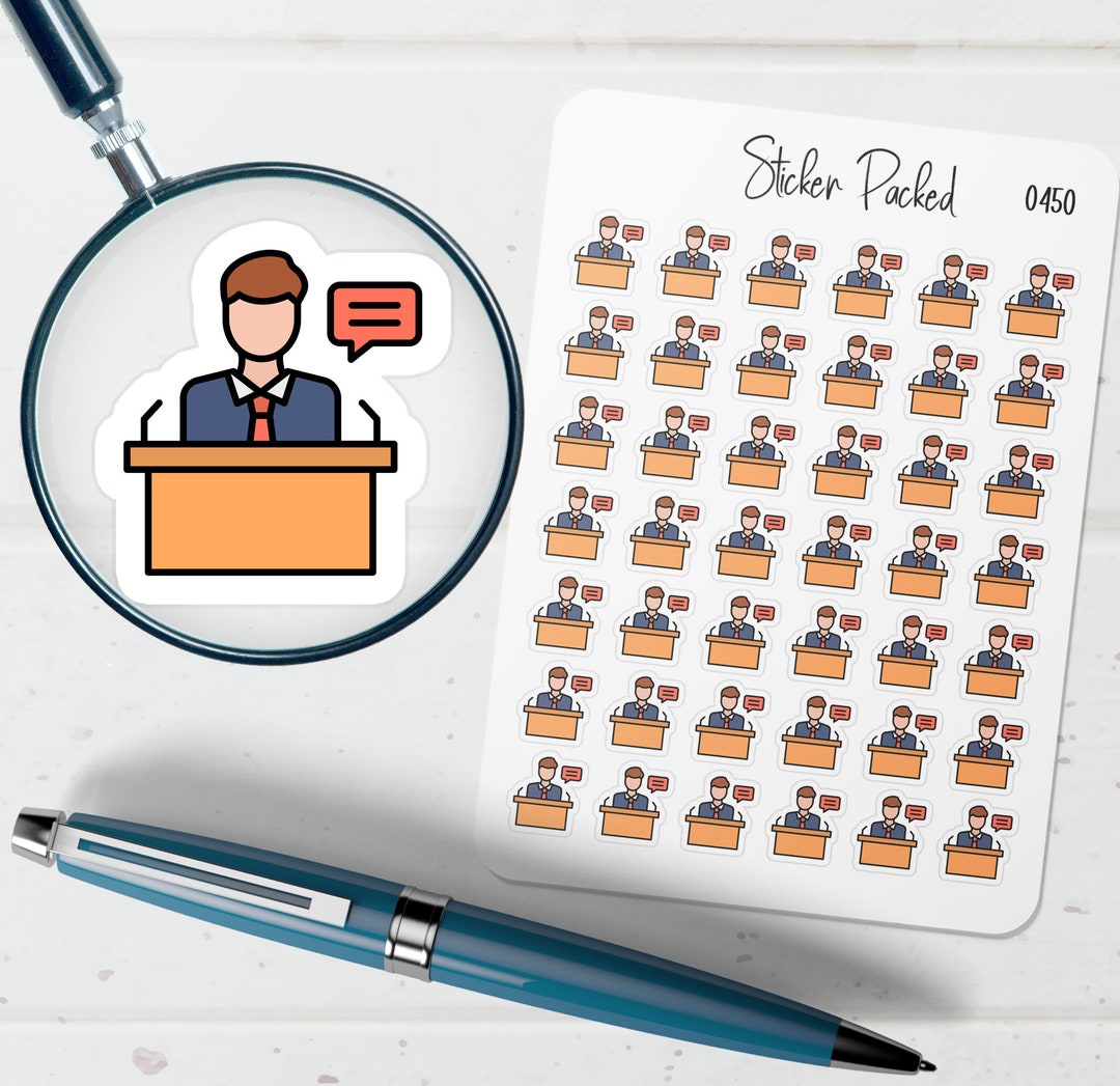 Politician Planner Sticker Politician Icon Sticker Politician - Etsy