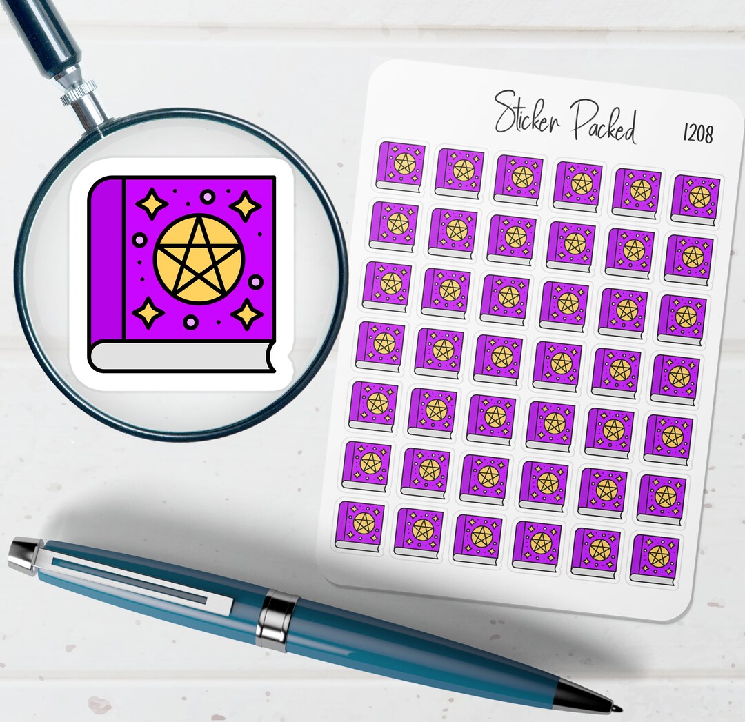 Spellbook Planner Sticker Spellbook Icon Sticker Spellbook Sticker - Etsy