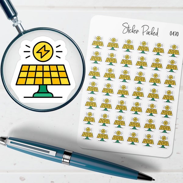 Solar Panel Sticker - Etsy
