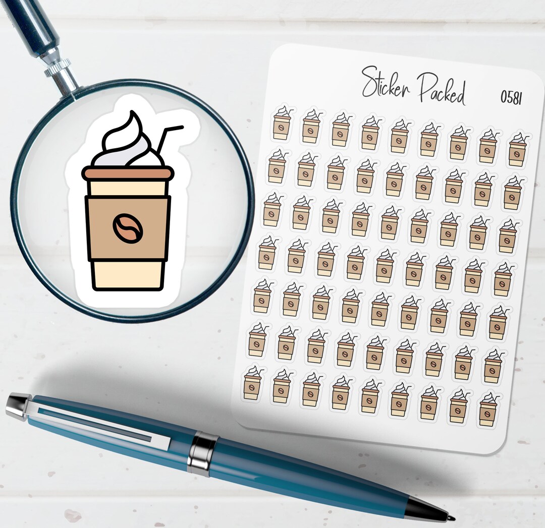 Frappe Planner Sticker Frappe Icon Sticker Frappe Sticker - Etsy