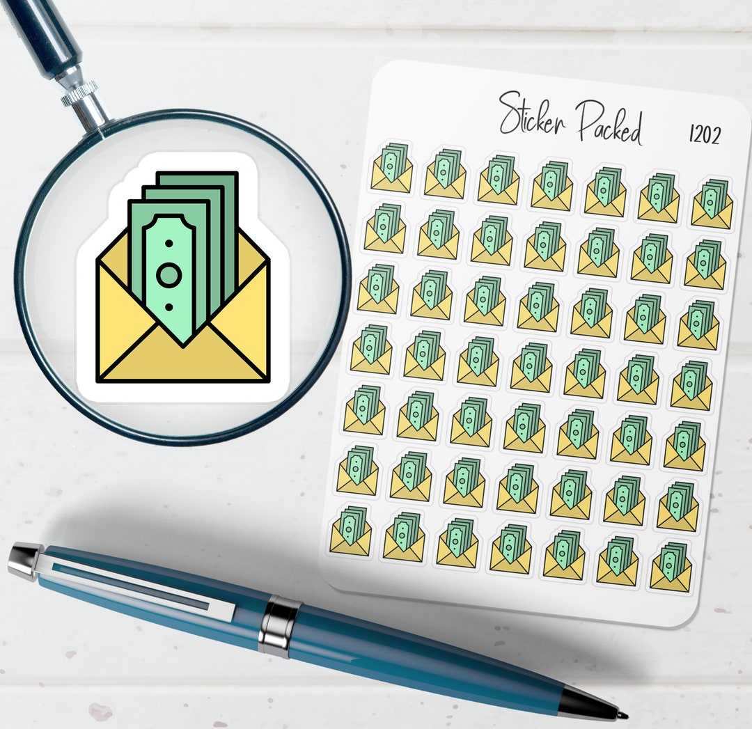 Salary Planner Sticker Salary Icon Sticker Salary Sticker - Etsy