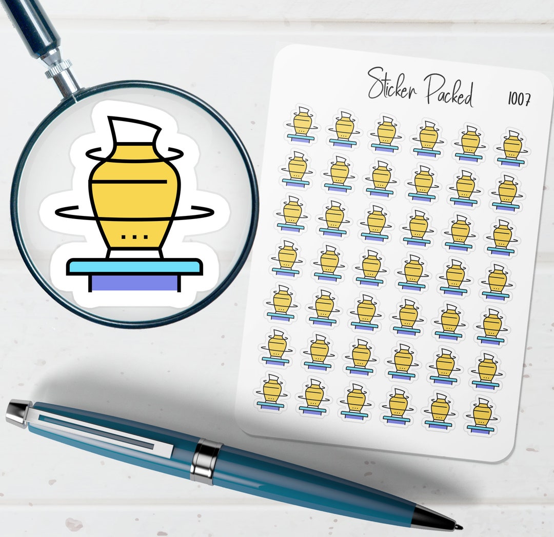 Pottery Planner Sticker Pottery Icon Sticker Pottery Sticker - Etsy