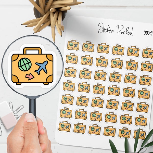 Suitcase Stickers - Etsy