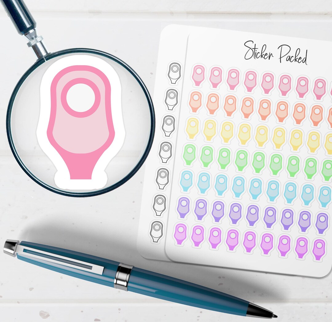 Ostomy Bag Planner Sticker Ostomy Bag Icon Sticker Ostomy Bag Sticker ...