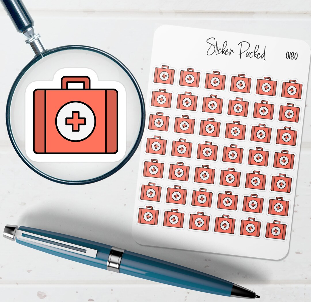 First Aid Kit Planner Sticker First Aid Kit Icon Sticker First Aid Kit ...