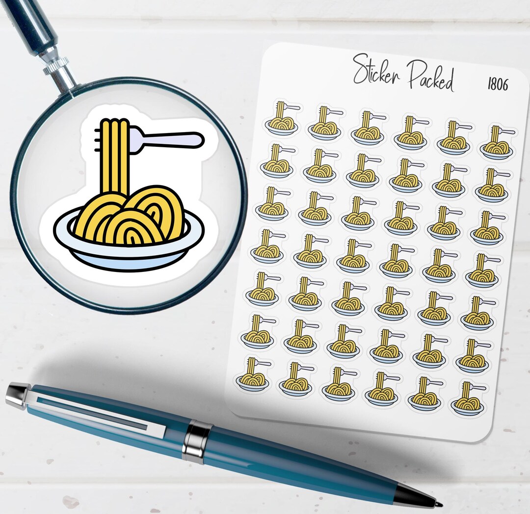 Pasta Planner Sticker Pasta Icon Sticker Pasta Sticker Pasta Planner ...