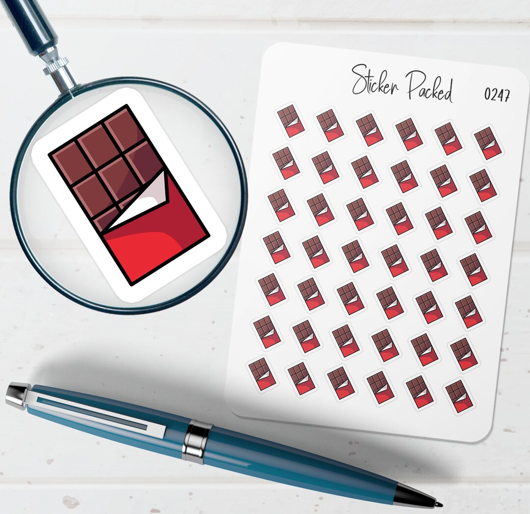 Chocolate Planner Sticker Chocolate Icon Sticker Chocolate Sticker ...
