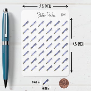 Fountain Pen Planner Sticker Fountain Pen Icon Sticker Fountain Pen ...