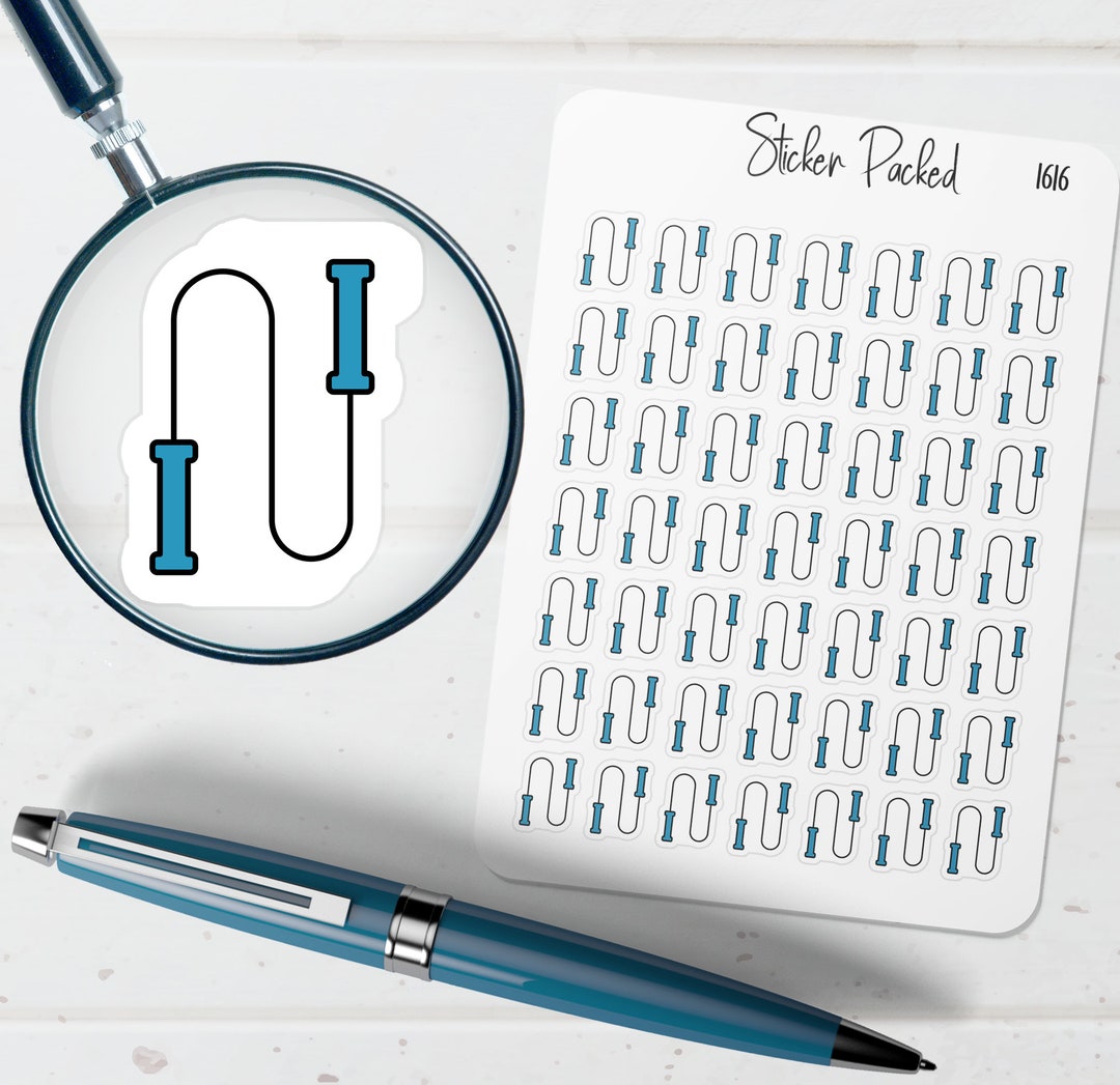 Jump Rope Planner Sticker Jump Rope Icon Sticker Jump Rope Sticker - Etsy