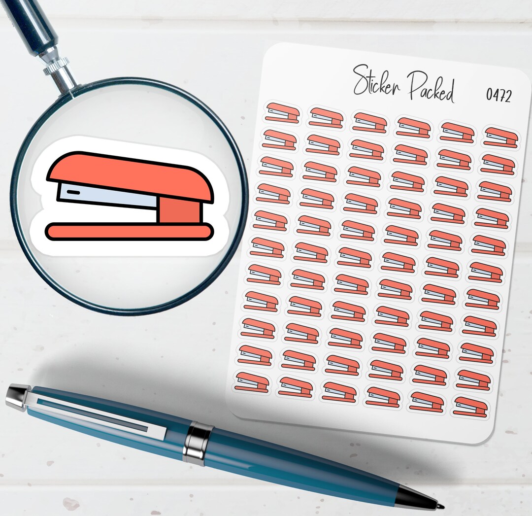 Stapler Planner Sticker Stapler Icon Sticker Stapler Sticker - Etsy