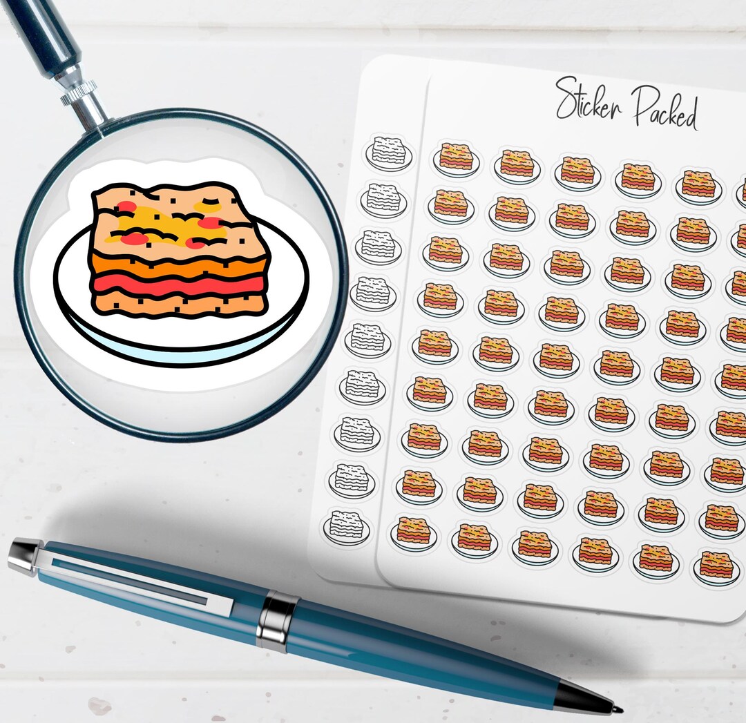 Lasagna Planner Sticker Lasagna Icon Sticker Lasagna Sticker Pasta ...
