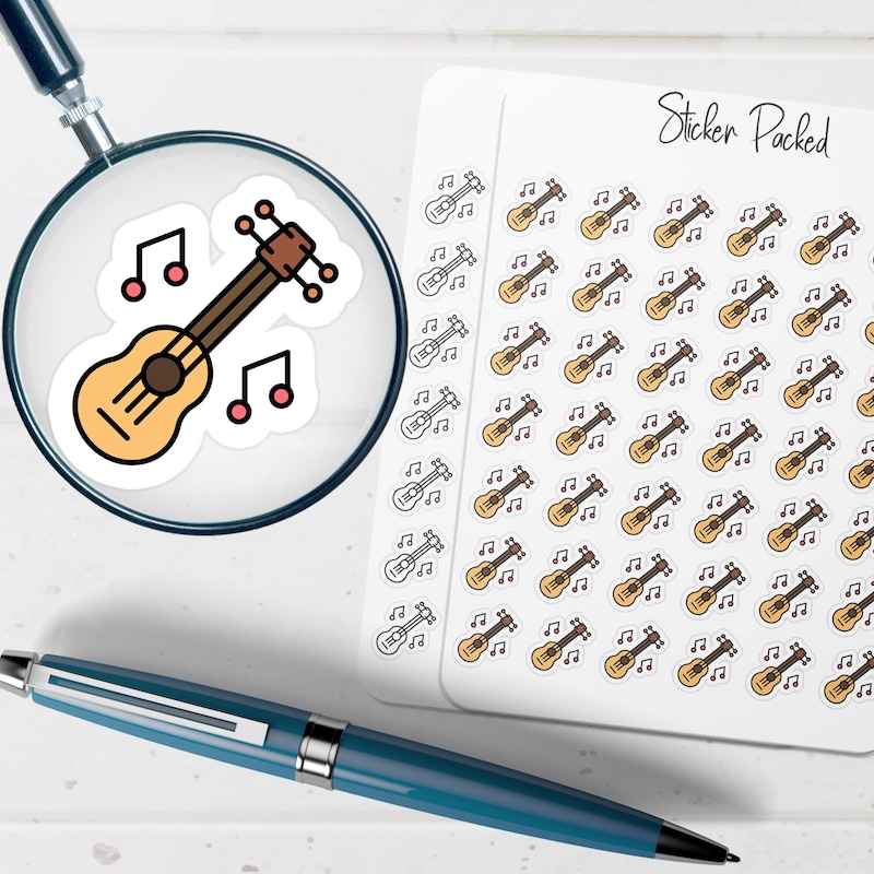 Guitar Stickers - Etsy