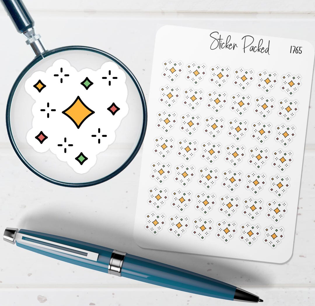 Sparkles Planner Sticker Sparkles Icon Sticker Sparkles Sticker - Etsy