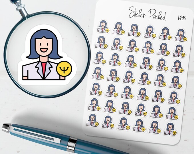 Psychology Printed STICKERS Set, Psychology Student Stickers, Bullet ...