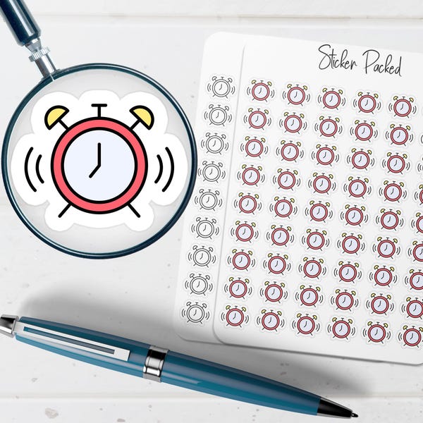 Mini Alarm Stickers - Etsy