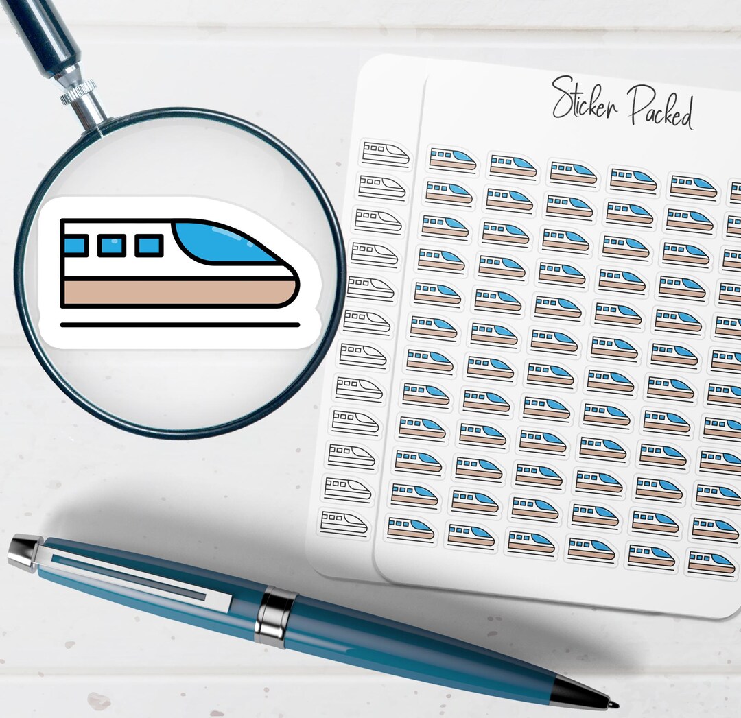 High Speed Train Planner Sticker High Speed Train Icon Sticker High ...