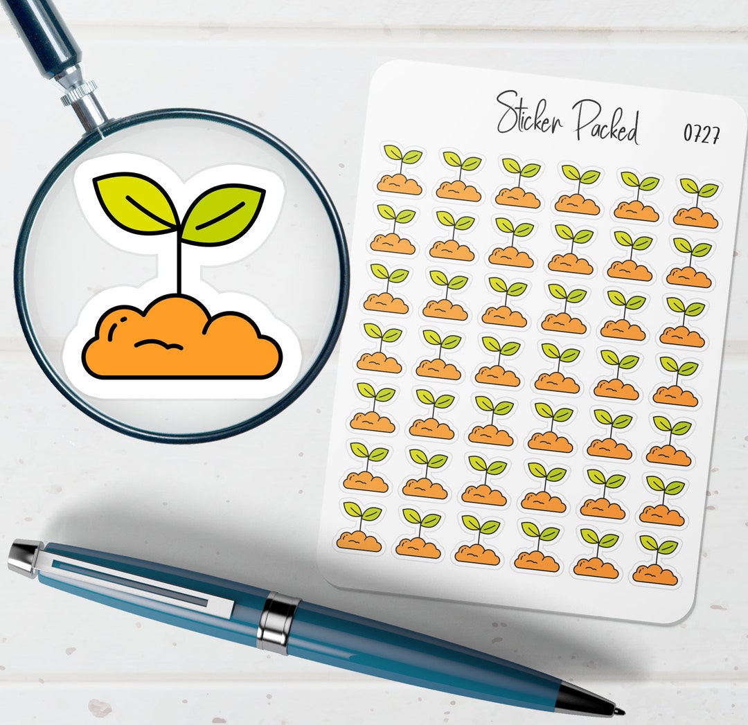 Sprout Planner Sticker Sprout Icon Sticker Sprout Sticker - Etsy