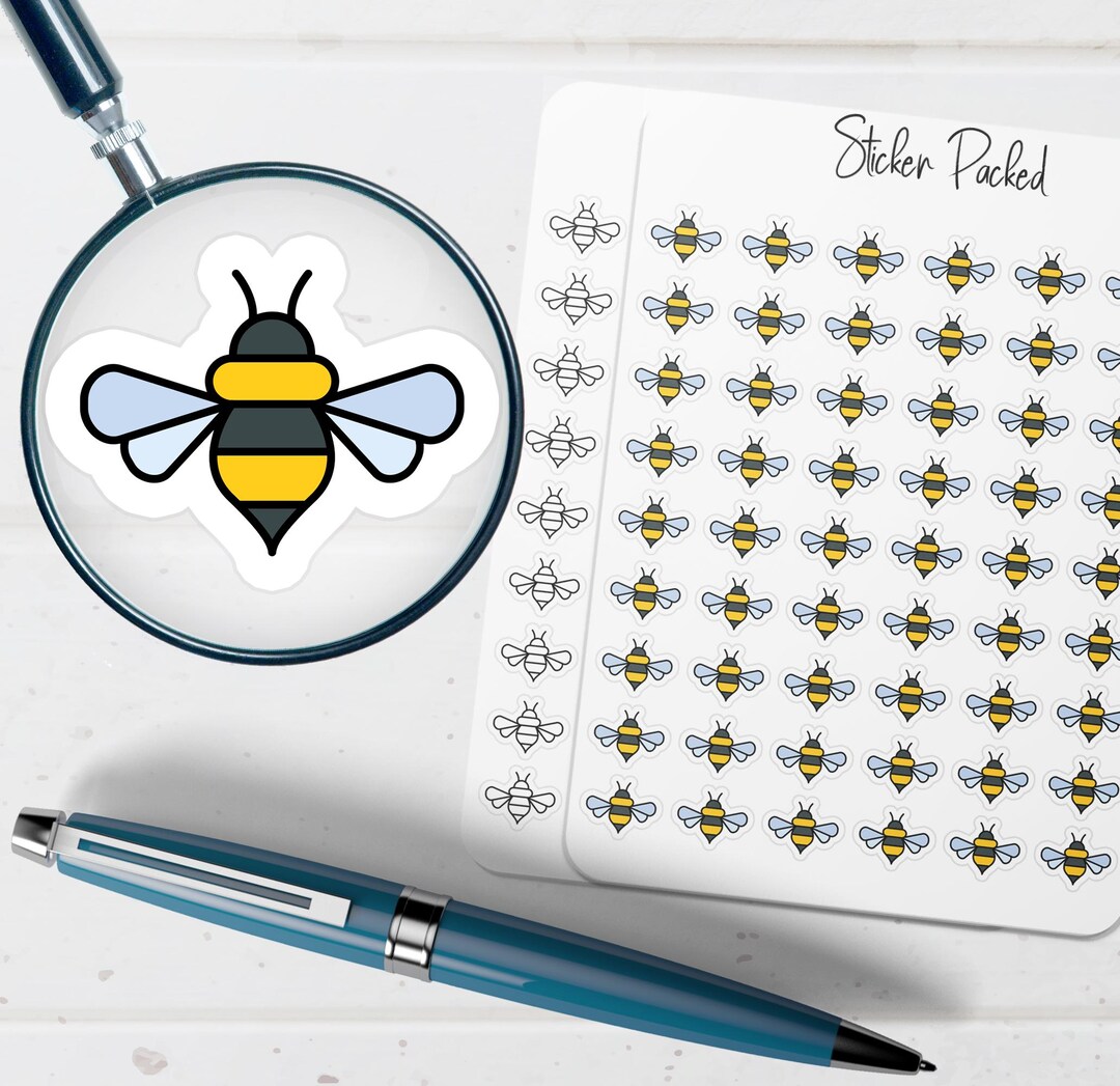 Honey Bee Planner Sticker Honey Bee Icon Sticker Honey Bee Sticker - Etsy