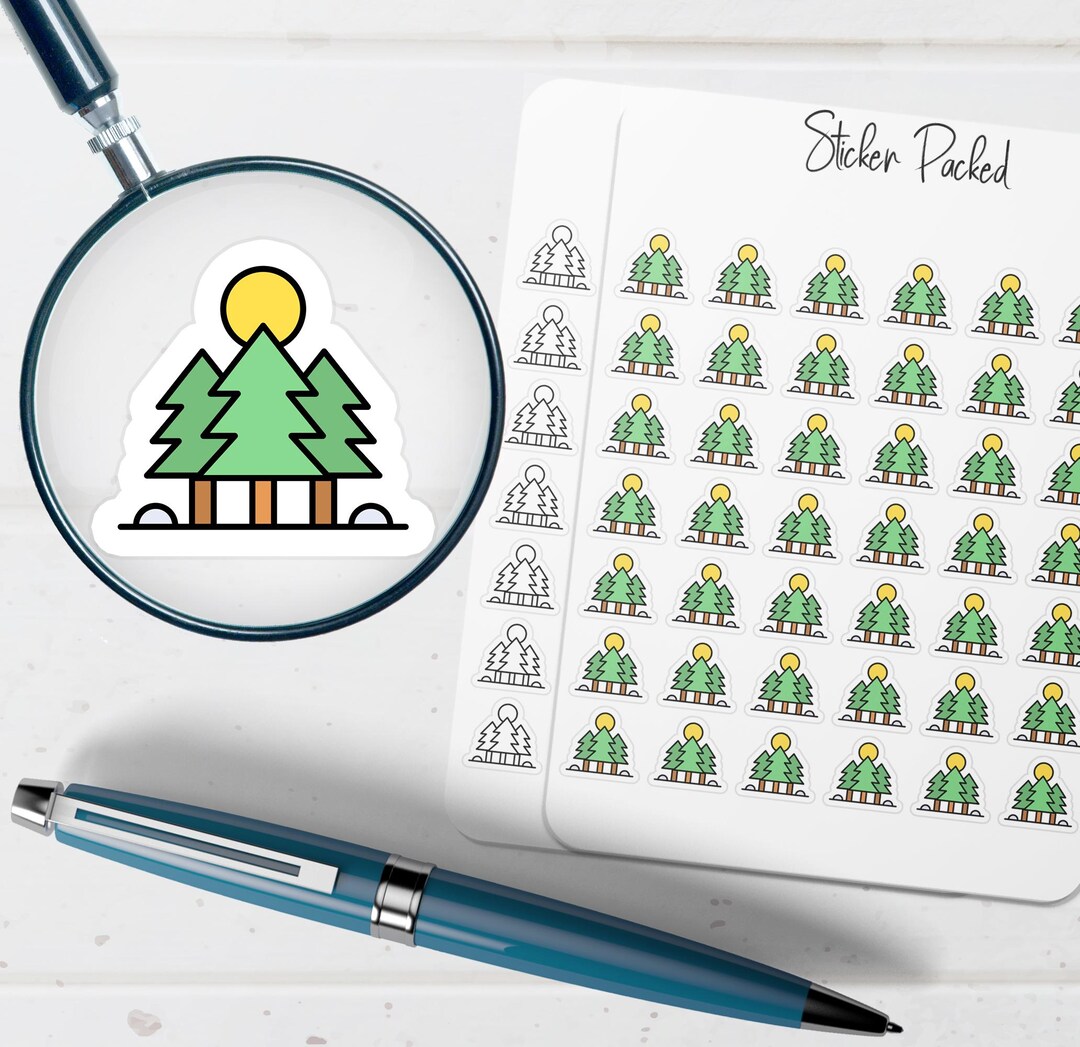 Forest Planner Sticker Forest Icon Sticker Forest Sticker - Etsy