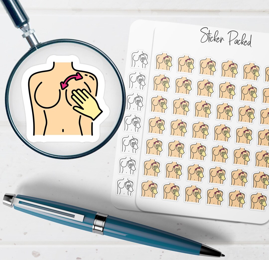 Breast Exam Planner Sticker Breast Exam Icon Sticker Breast Exam ...