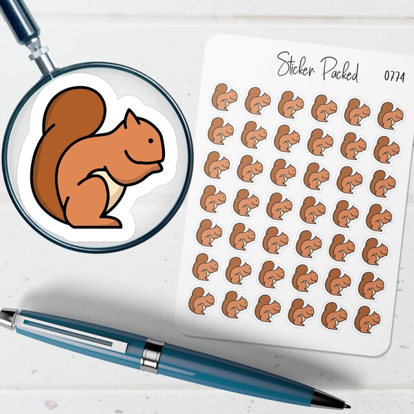 Squirrel Stamp - Etsy